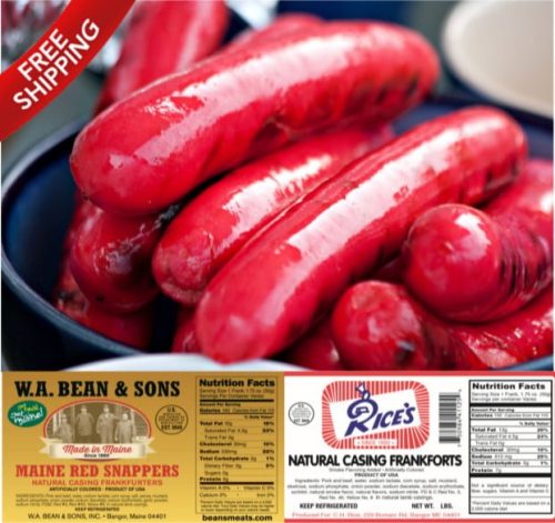 Order Maine's famous Red Hot Dogs - Box Of Maine
