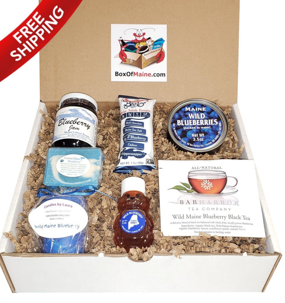Order A 7-Item Wild Maine Blueberry Sampler Box - Box Of Maine