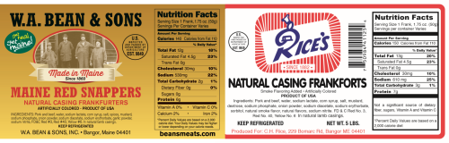 Order Maine's famous Red Hot Dogs - Box Of Maine